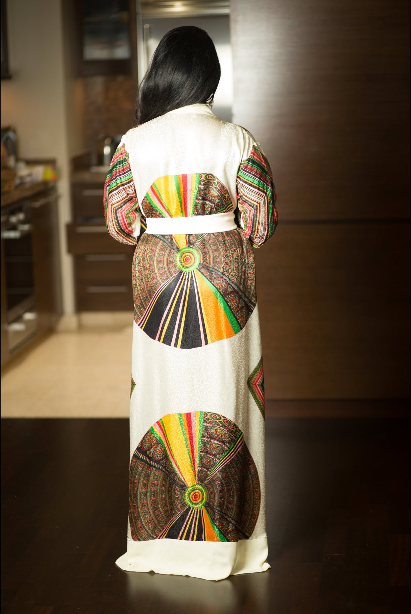 Custom Robes - Silk Printed Kimono Robe | Ellectives